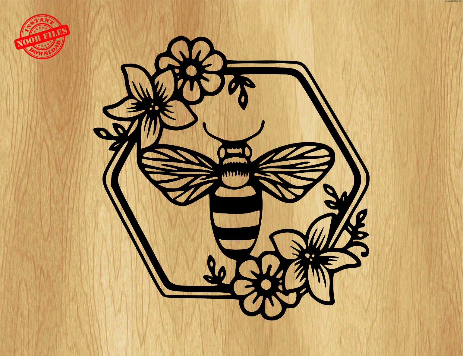 Bee Laser Cut,bee Svg Bundle,honey Bee Svg,queen Bee Svg,bee Kind Svg ...