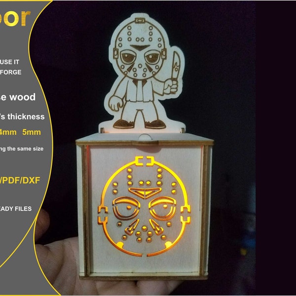 Jason Voorhees Lamp - Etsy