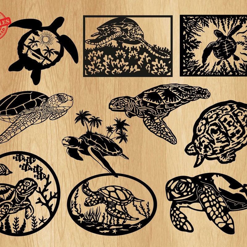 Sea Turtle Dxf - Etsy