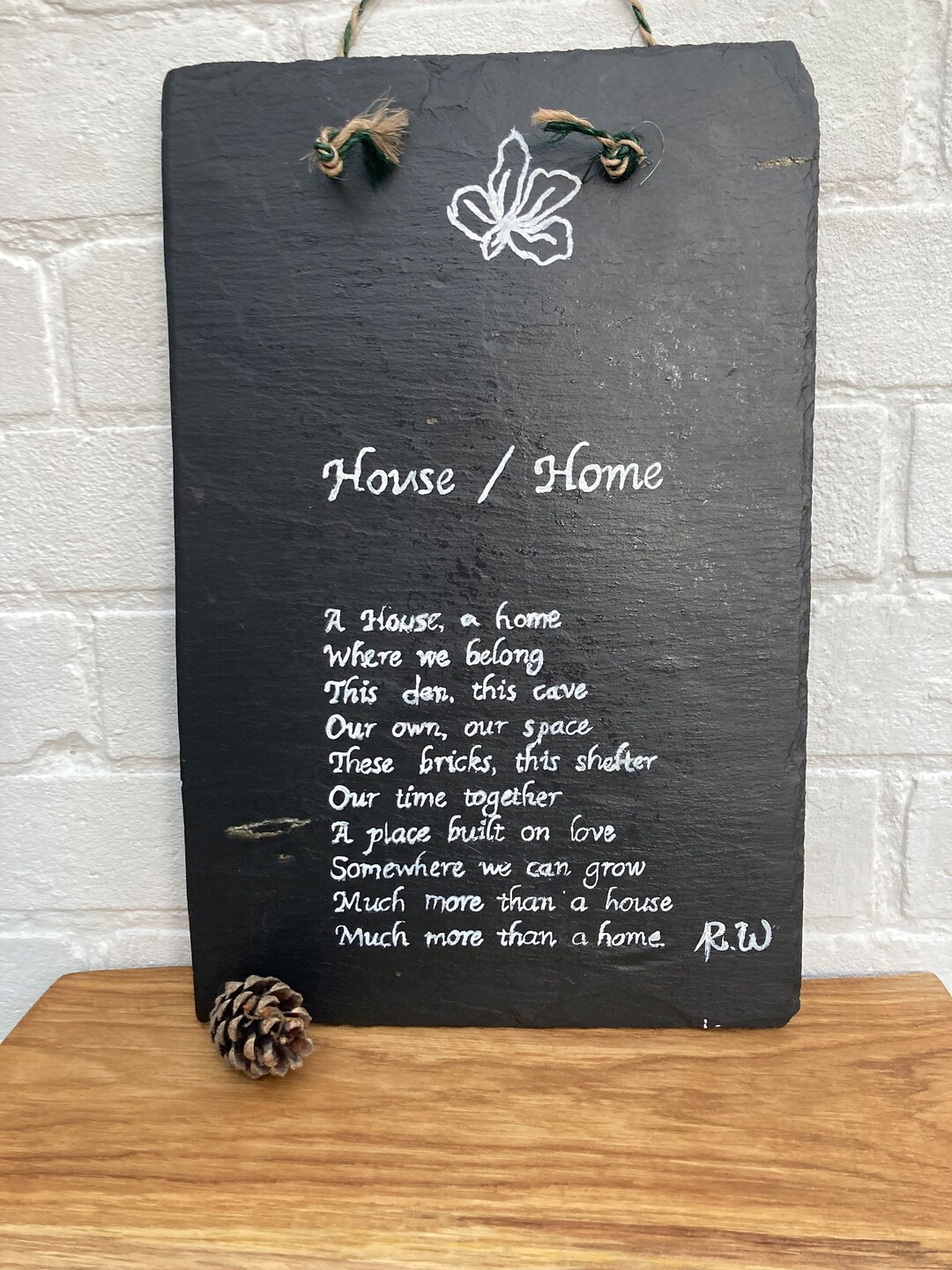Poems Silk Screened Onto Wall Slate Decor - Etsy