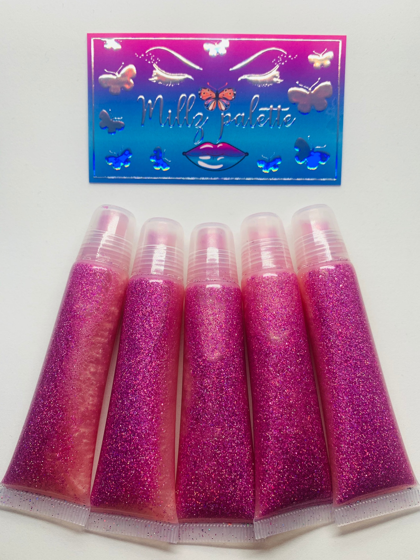 Bubblegum Pink Lip Gloss Set Etsy