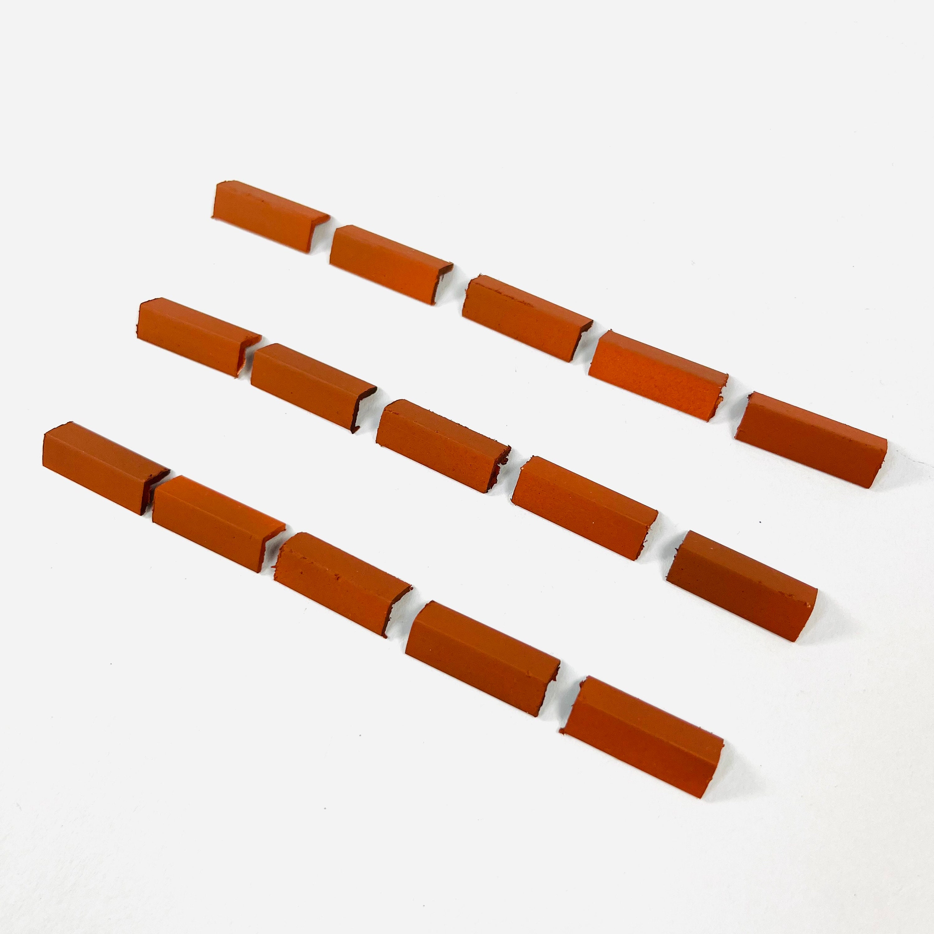 1:12th Scale Miniature Model Dollhouse Diorama Angled Ridge Roof Tiles ...