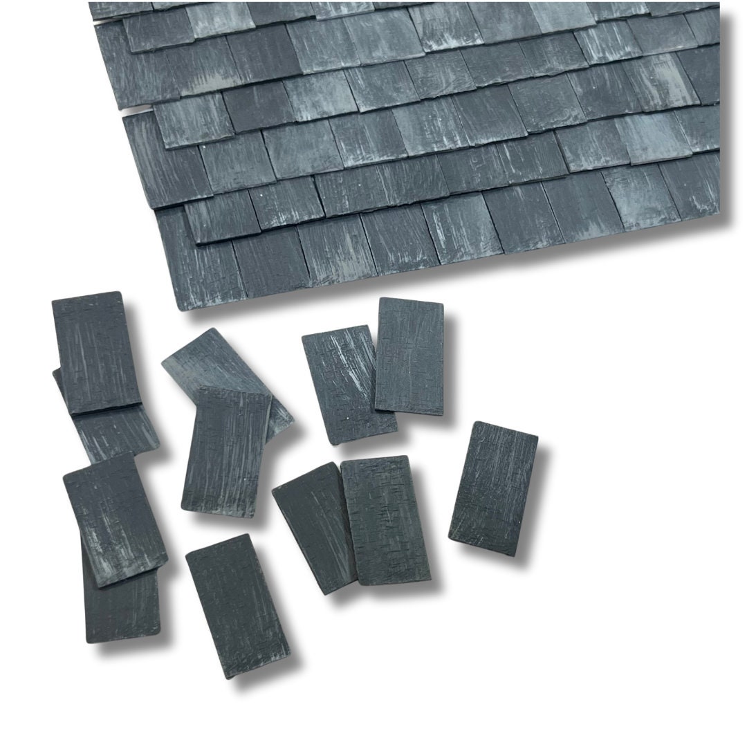 1:48th Scale 0 Scale Miniature Model Train / Railway Diorama Roof Wall ...