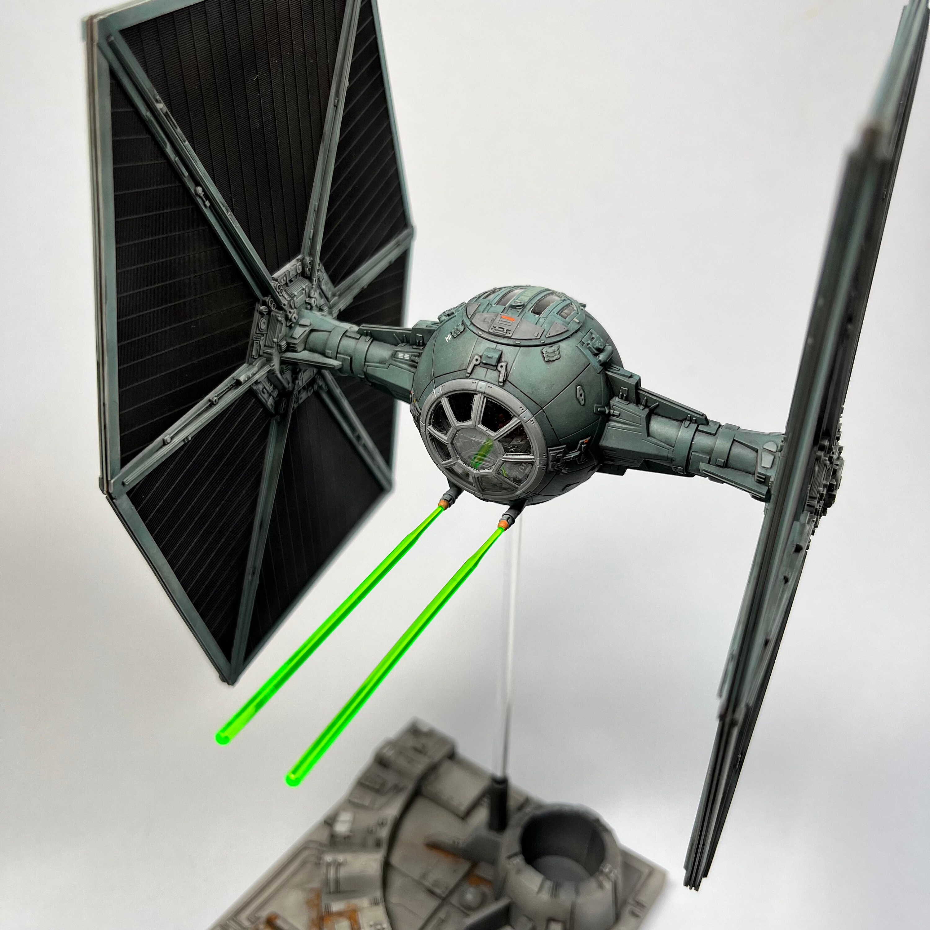 Bandai Imperial Tie Fighter 1/72 Scale | Built Star Wars Model Kit - Etsy