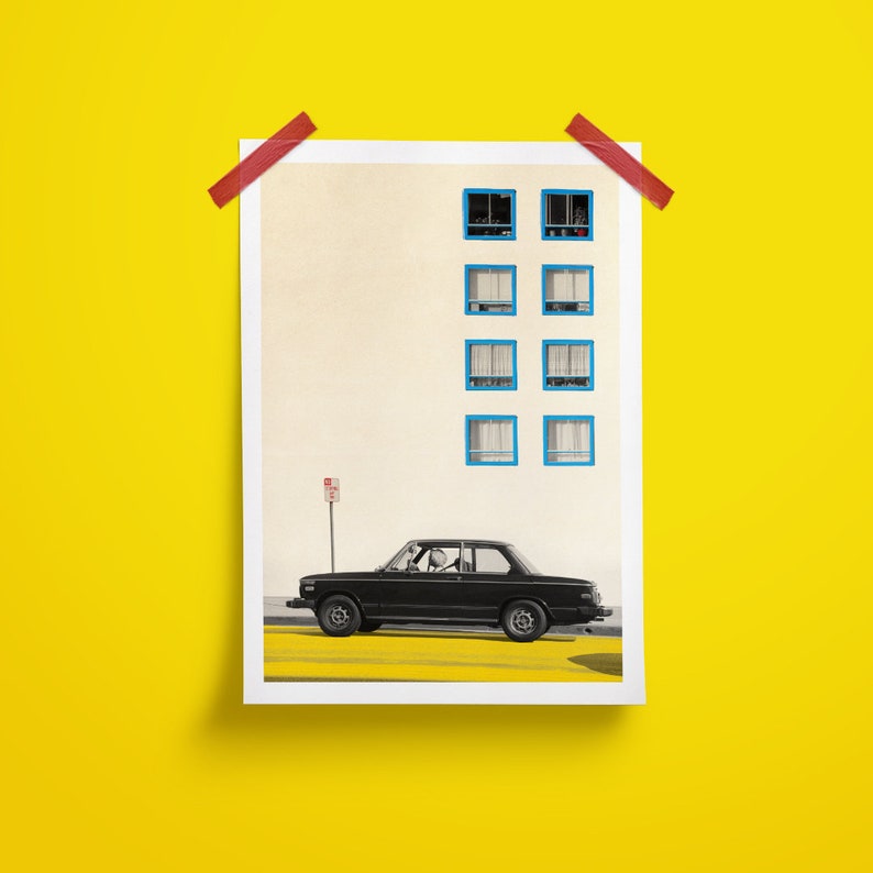 Poster, A4 Print, Collage, Car, Windows, Photo Collage, Color, Car ...