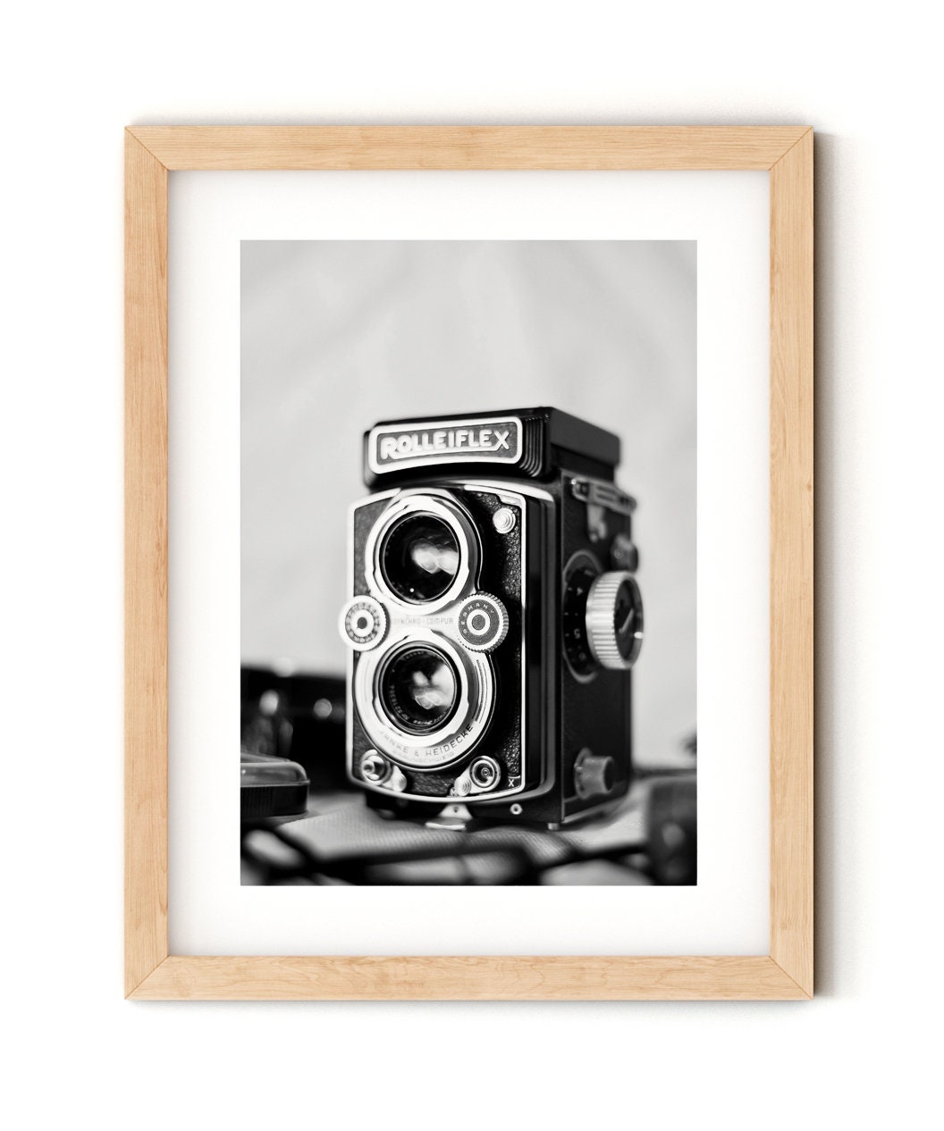 Poster, A4 Print, Black White, Camera, Rolleiflex, Vintage, Photography ...