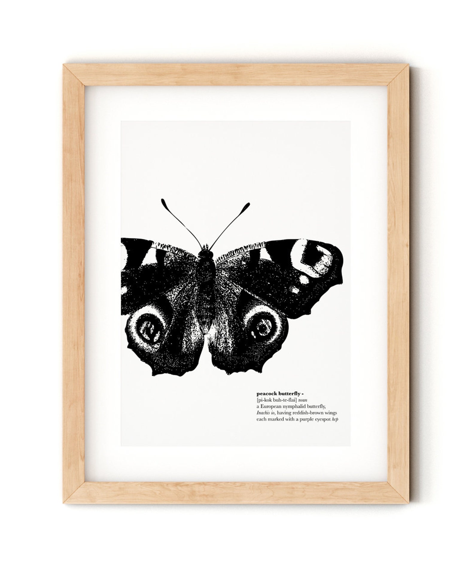 Poster, A4 Print, Black White, Butterfly, Animal, Insect, Butterfly ...