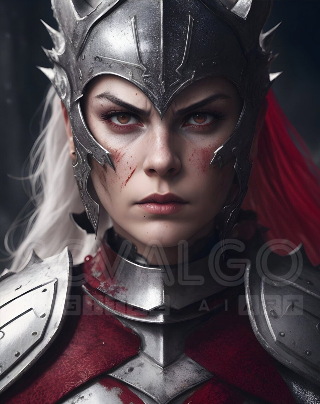 Valkyrie, Paladin, Woman, Warrior, Dark Fantasy Art, Digital Painting ...