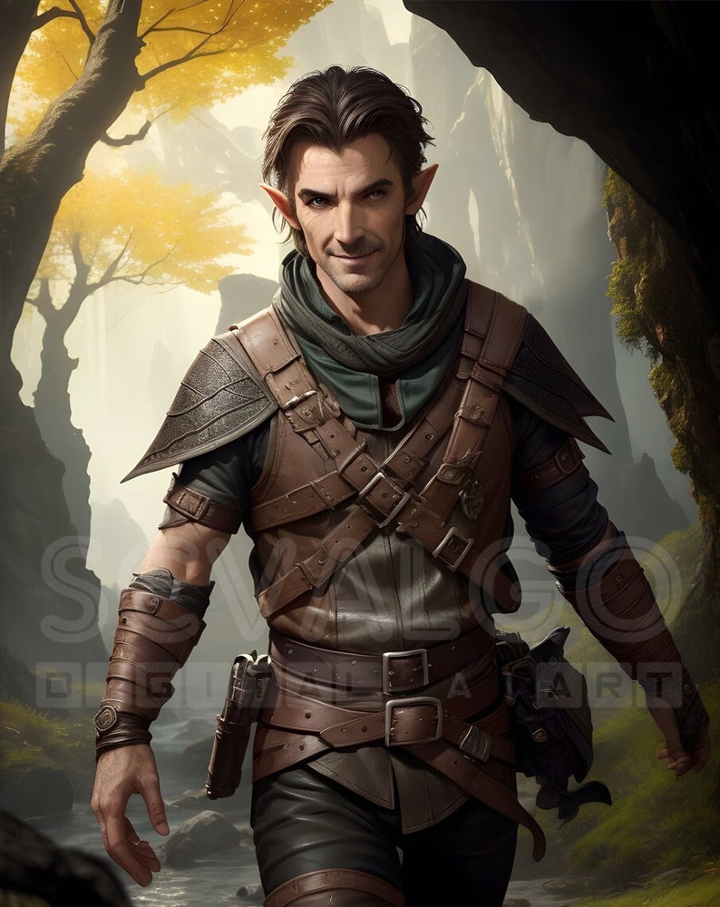 Rogue, Warrior, Fighter, Thief, Hunter, Dark Fantasy Art, Digital ...