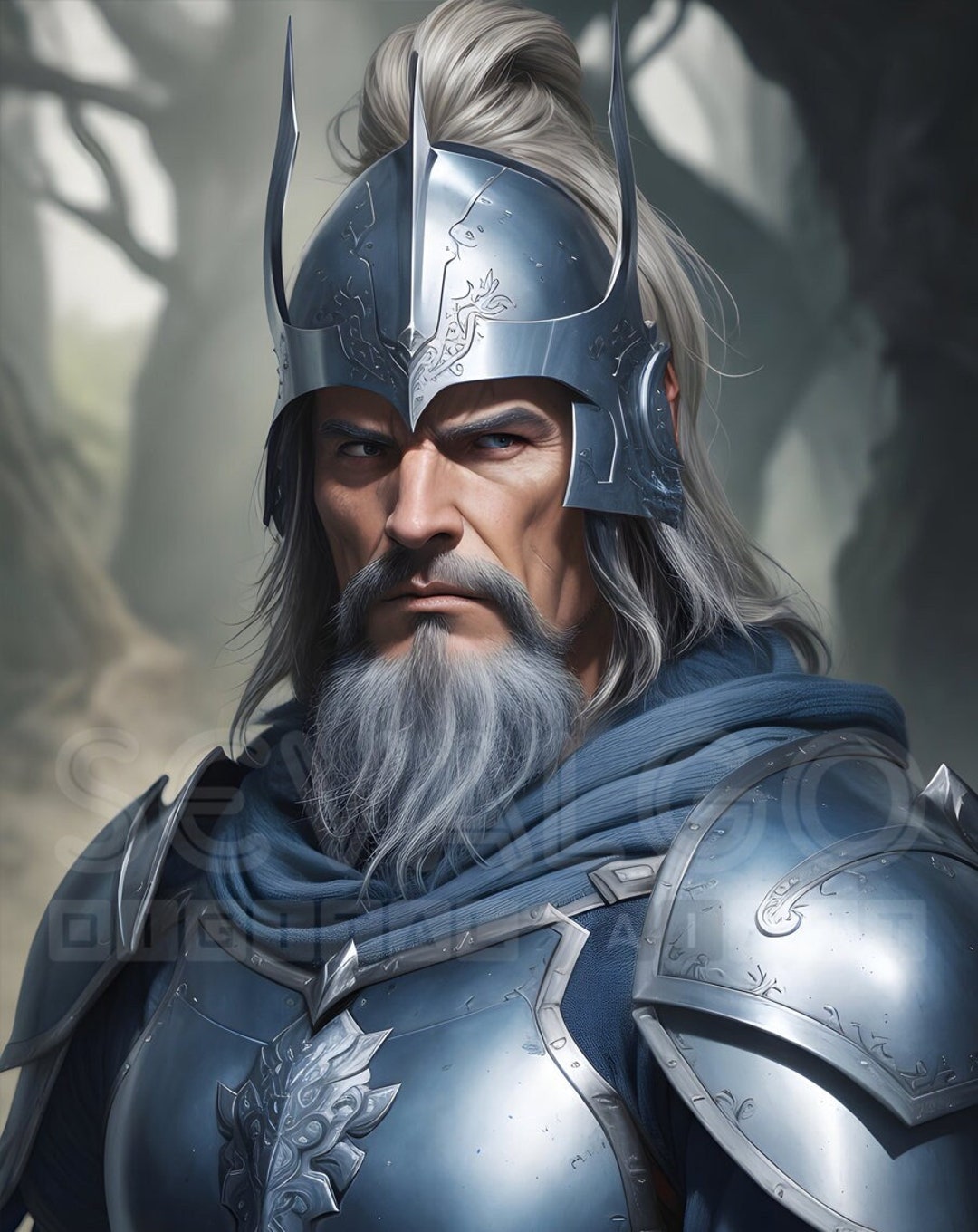 Warrior, Paladin, Fighter, Cleric, Dark Fantasy Art, Digital Painting ...