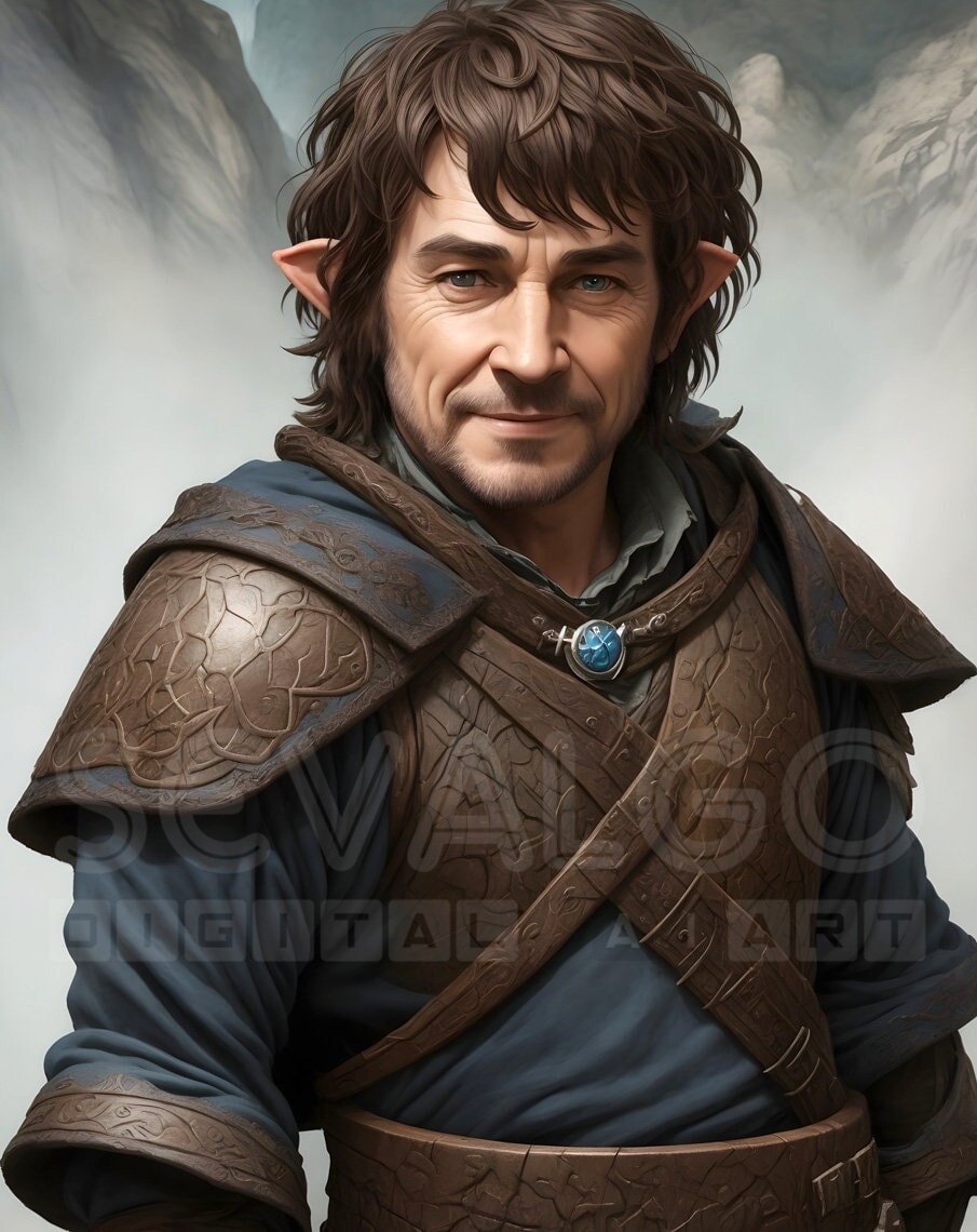 Hobbit, Halfling, Rogue, Thief, Dark Fantasy Art, Digital Painting, Ai ...