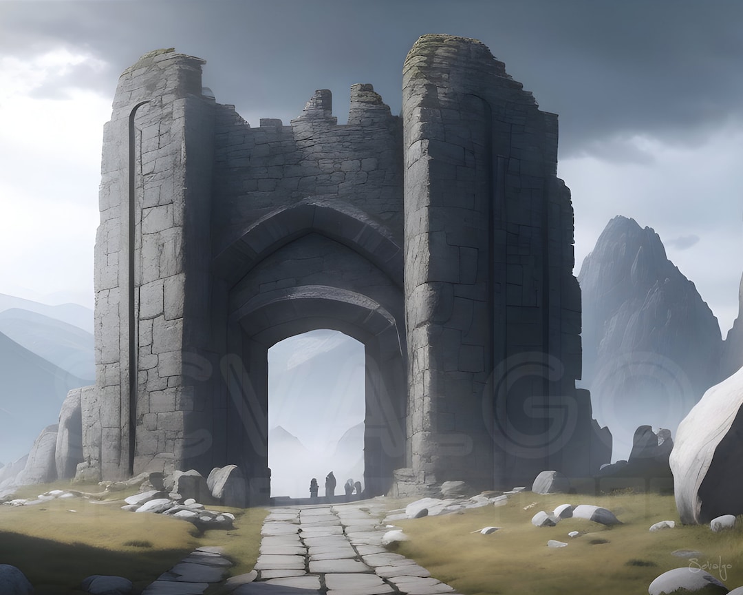 Gate, Fantasy Art, Digital Painting, Enchanted Land, Magical, Tolkien ...