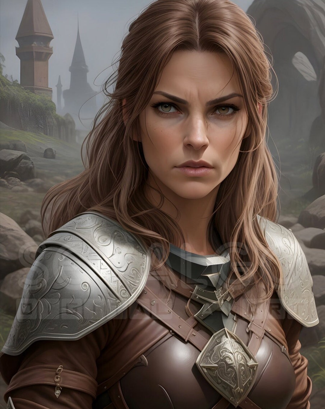 Warrior, Rogue, Woman, Fighter, Dark Fantasy Art, Digital Painting, Ai ...