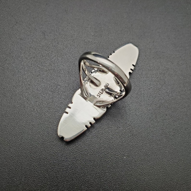 Inlay Ring #490 | Lovely Micro Inlay Southwest Ring Size 8 | Sterling ...