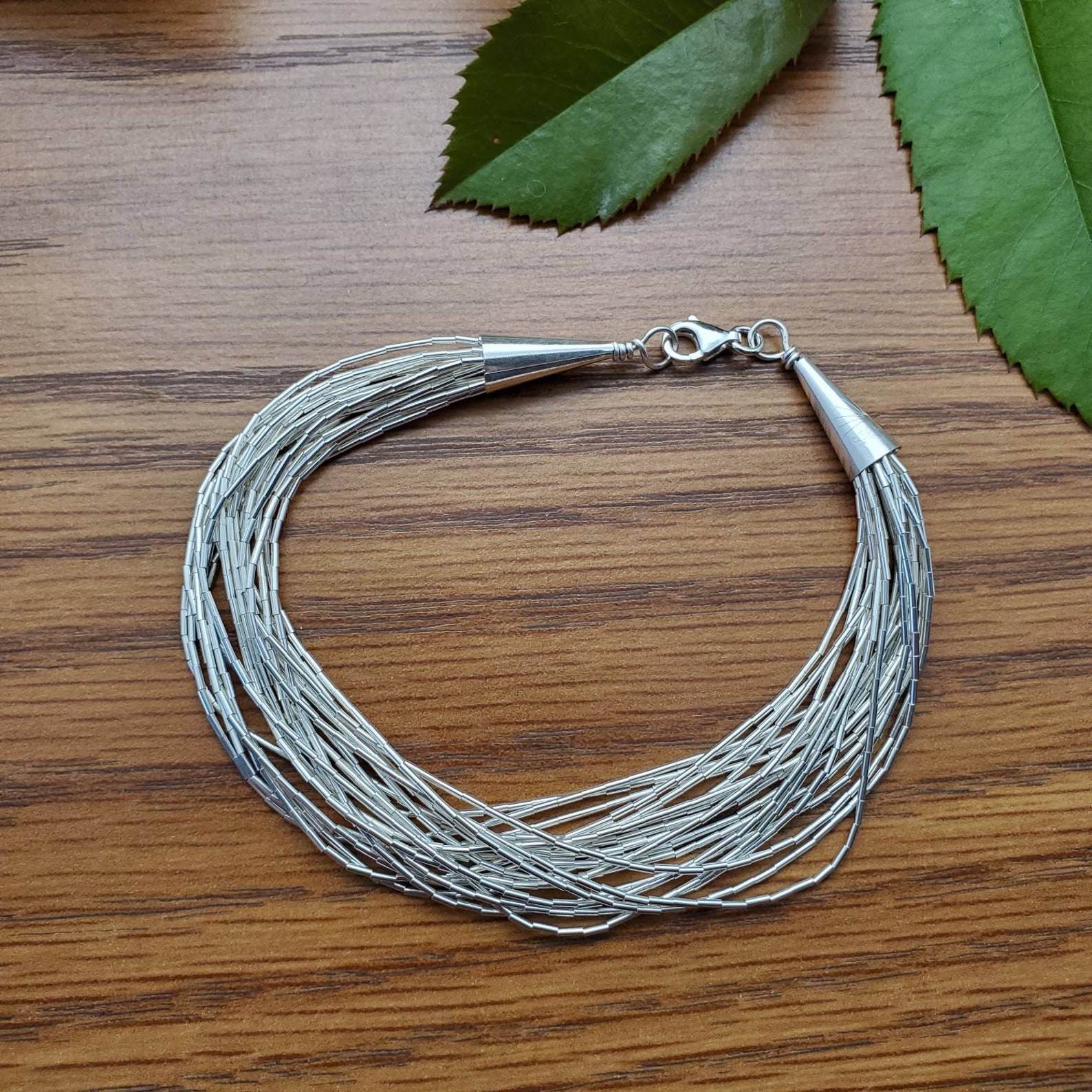 925forher Liquid Silver Bracelets 20 Strands Bracelets - Etsy