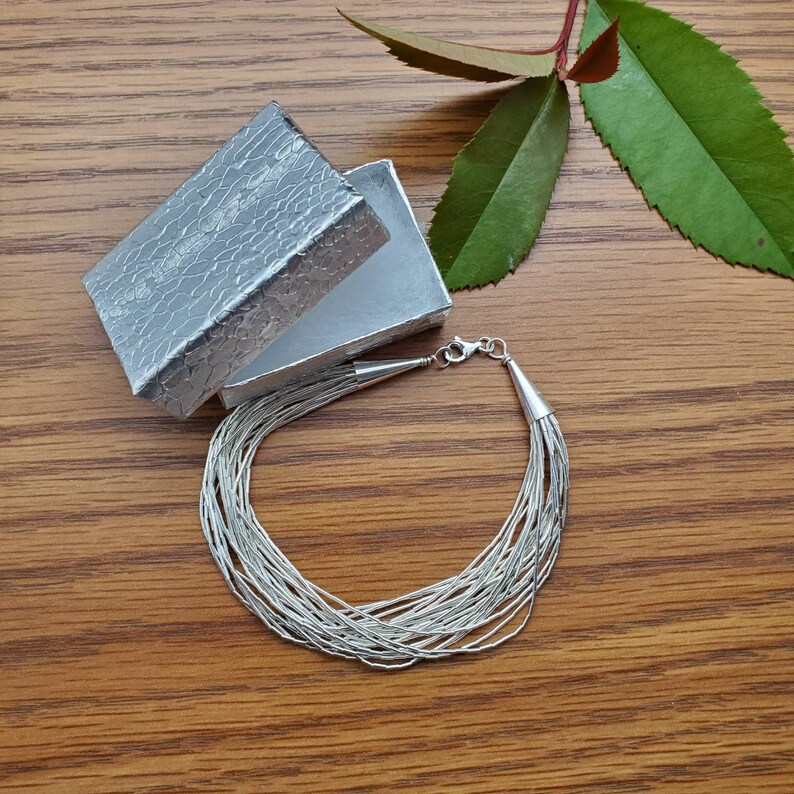 925forher Liquid Silver Bracelets 20 Strands Bracelets - Etsy