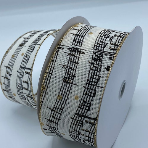 Melody Ribbon Musical Ribbon2.5 Wired Christmas Ribbon - Etsy