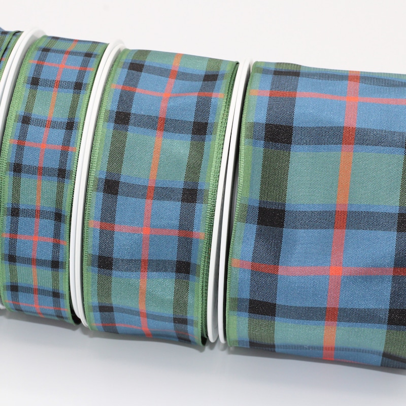 4 Red Plaid Ribbon - Etsy