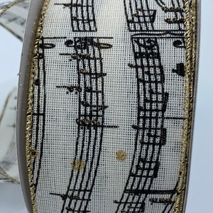 Melody Ribbon Musical Ribbon2.5 Wired Christmas Ribbon - Etsy