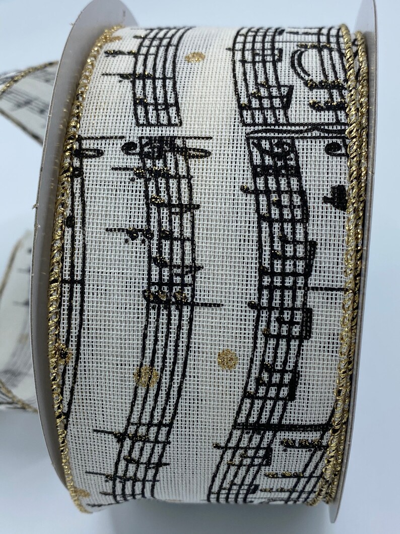 Melody Ribbon Musical Ribbon2.5 Wired Christmas Ribbon - Etsy