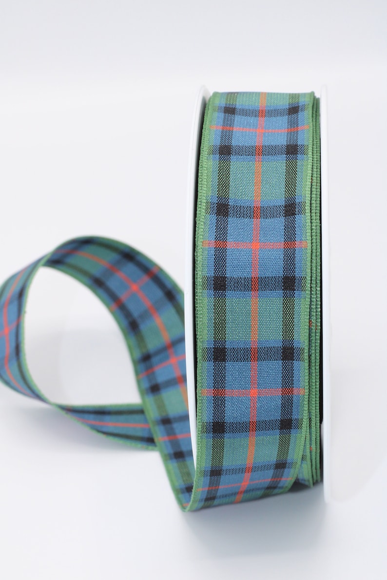 Flower of Scotland Tartan Ribbon: Edinburgh Plaid Ribbon, Scottish ...