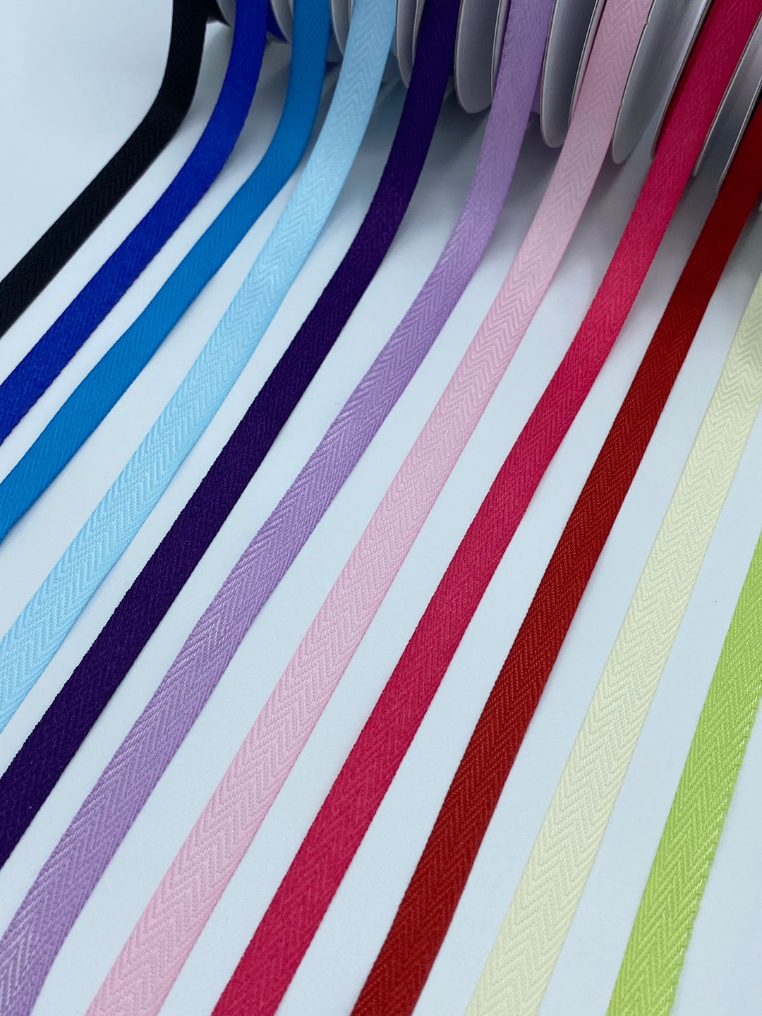 Twill Tape, Herringbone Ribbon 3/8” - Etsy