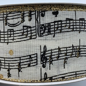 Melody Ribbon Musical Ribbon2.5 Wired Christmas Ribbon - Etsy