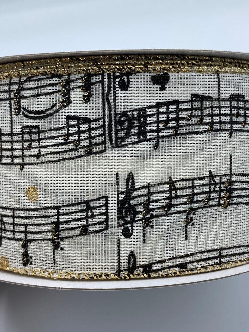 Melody Ribbon Musical Ribbon2.5 Wired Christmas Ribbon - Etsy