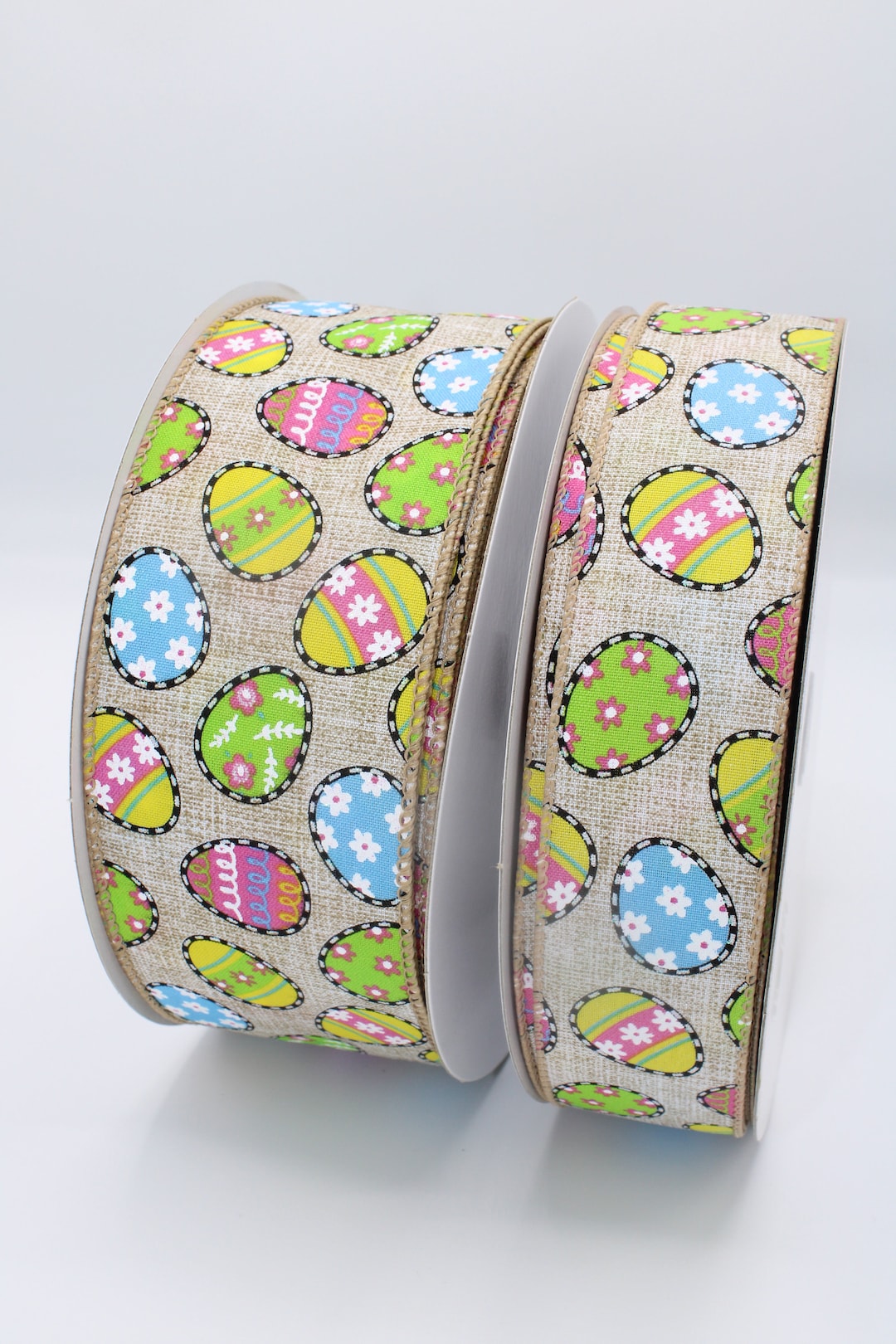 Easter Eggs Ribbon,1.5”, 2.5”, Wired,easter Ribbon, Spring Ribbon - Etsy