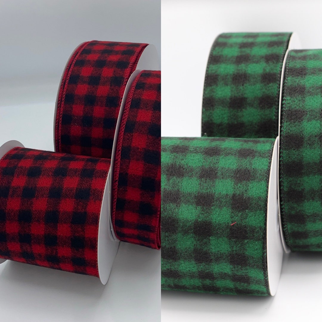 Buffalo Plaid Flannel Ribbontrims4 2.51.5buffalo - Etsy
