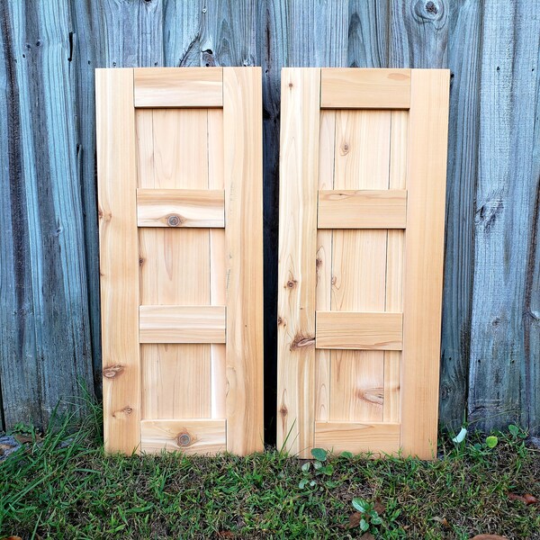 Cedar Shutters Exterior - Etsy