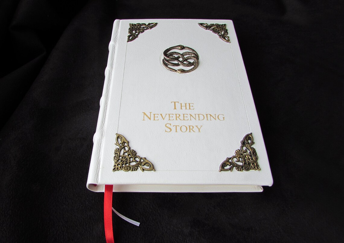 Neverending Story Sketchbook: Handmade Leather Journal With Metal Auryn ...