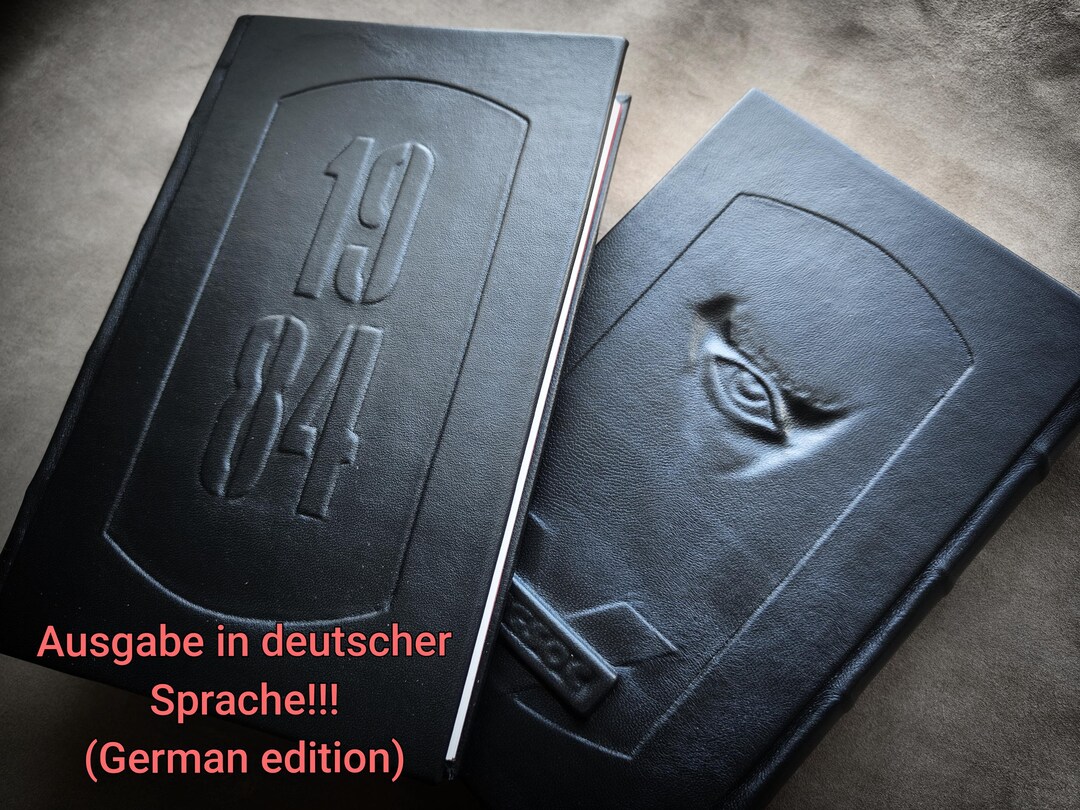 1984 Lederbezug, 1984 in Leder Gebunden, 1984 George Orwell, 1984 Buch ...