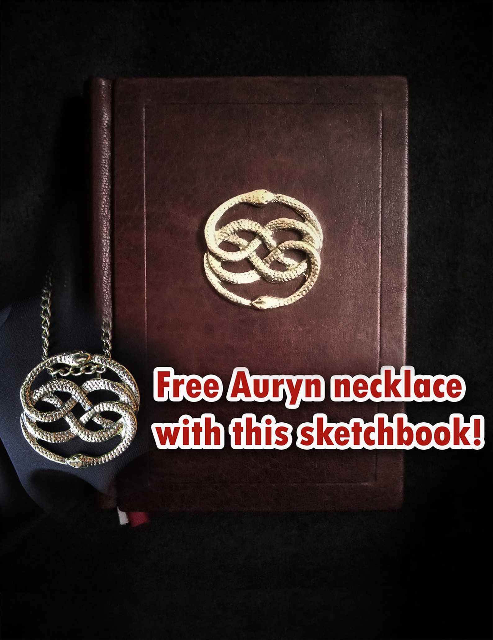 The Metal Auryn the Neverending Story Sketchbook Brown - Etsy