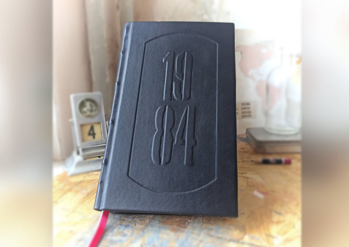1984 Leather Bound, 1984 George Orwell, 1984 Book, George Orwell 1984 ...