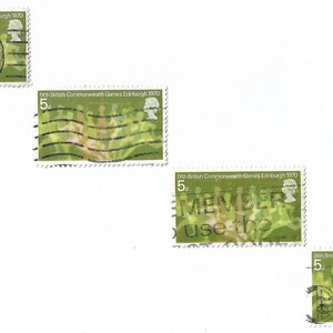 1970 Great Britain Queen Elizabeth II Vintage Commemorative 5d Stamps ...