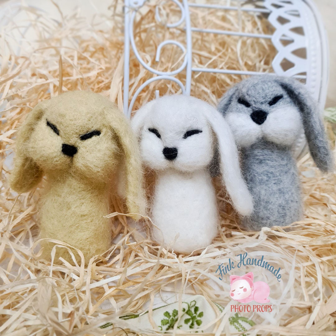 Felt Rabbit Cuddly Toy Handmade Props Baby Children Photo Props ...