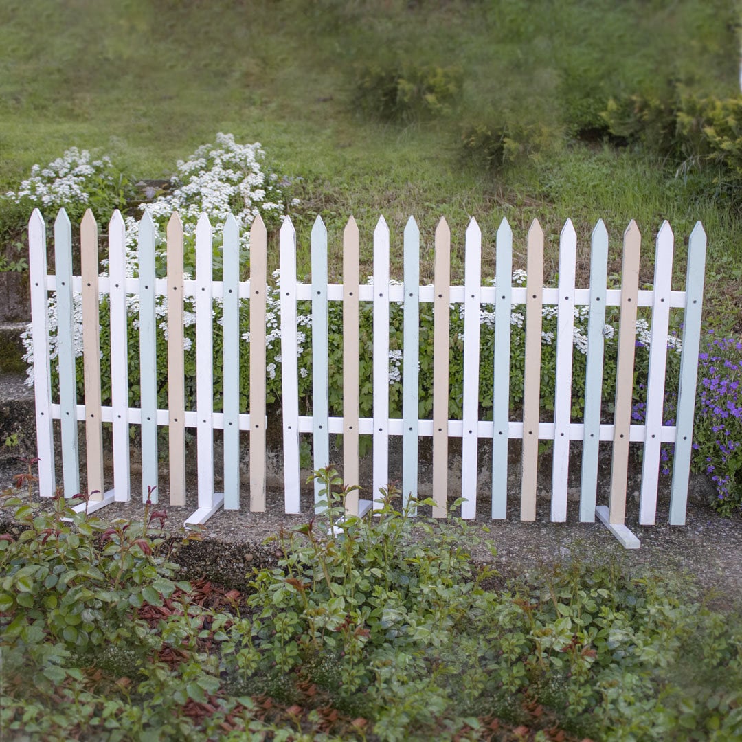 Fence 75 X 100 Cm. Picket Fence Fencing Barrier Decoration Wood ...