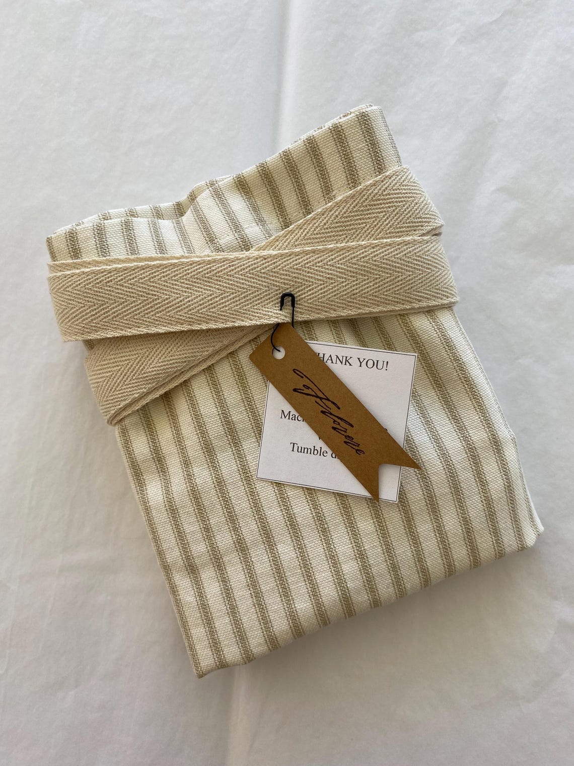 Adjustable Striped Cotton Apron: French Farmhouse Style - Etsy