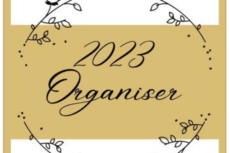 Planner Front Cover Printable - Etsy