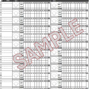 Softball Pitch Tracker, Spray Chart & Results. - Etsy