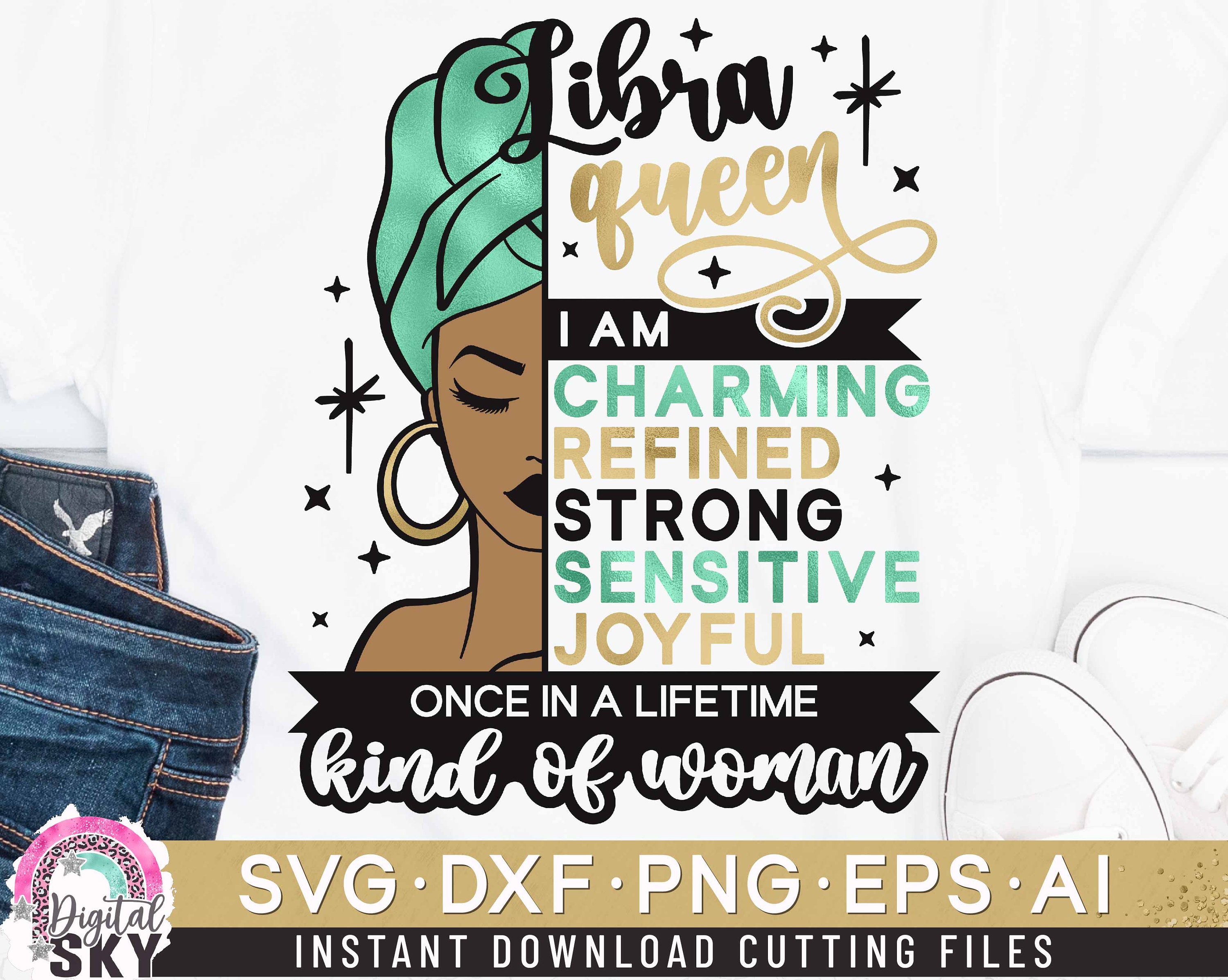 Libra Queen Svg Birthday Queen Svg Black Women Svg Afro - Etsy