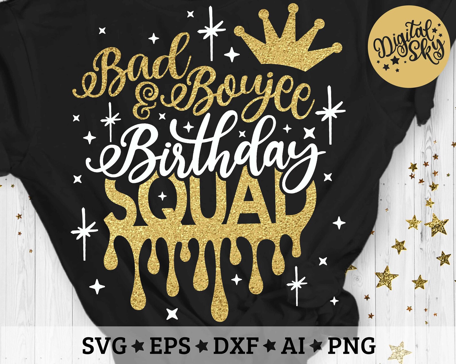 Bad and Boujee Birthday Squad Svg Birthday Drip Svg Birthday - Etsy