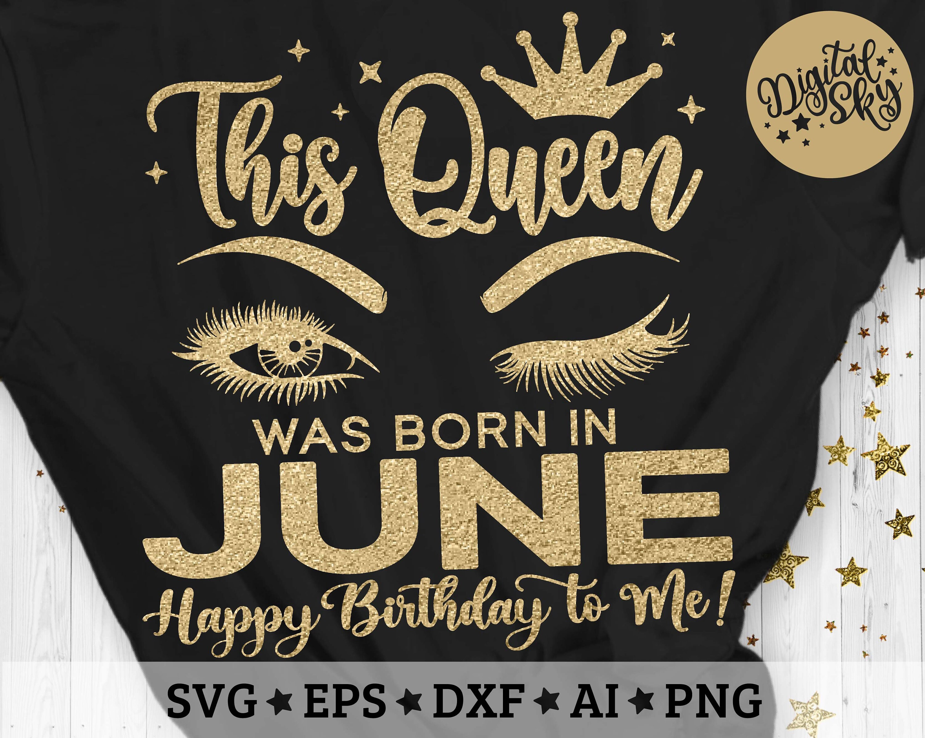 This Queen Was Born in June Svg June Queen SVG Birthday Girl - Etsy