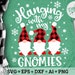 Hanging With My Gnomies Svg, Plaid Pattern Hat Gnome Svg, Christmas ...