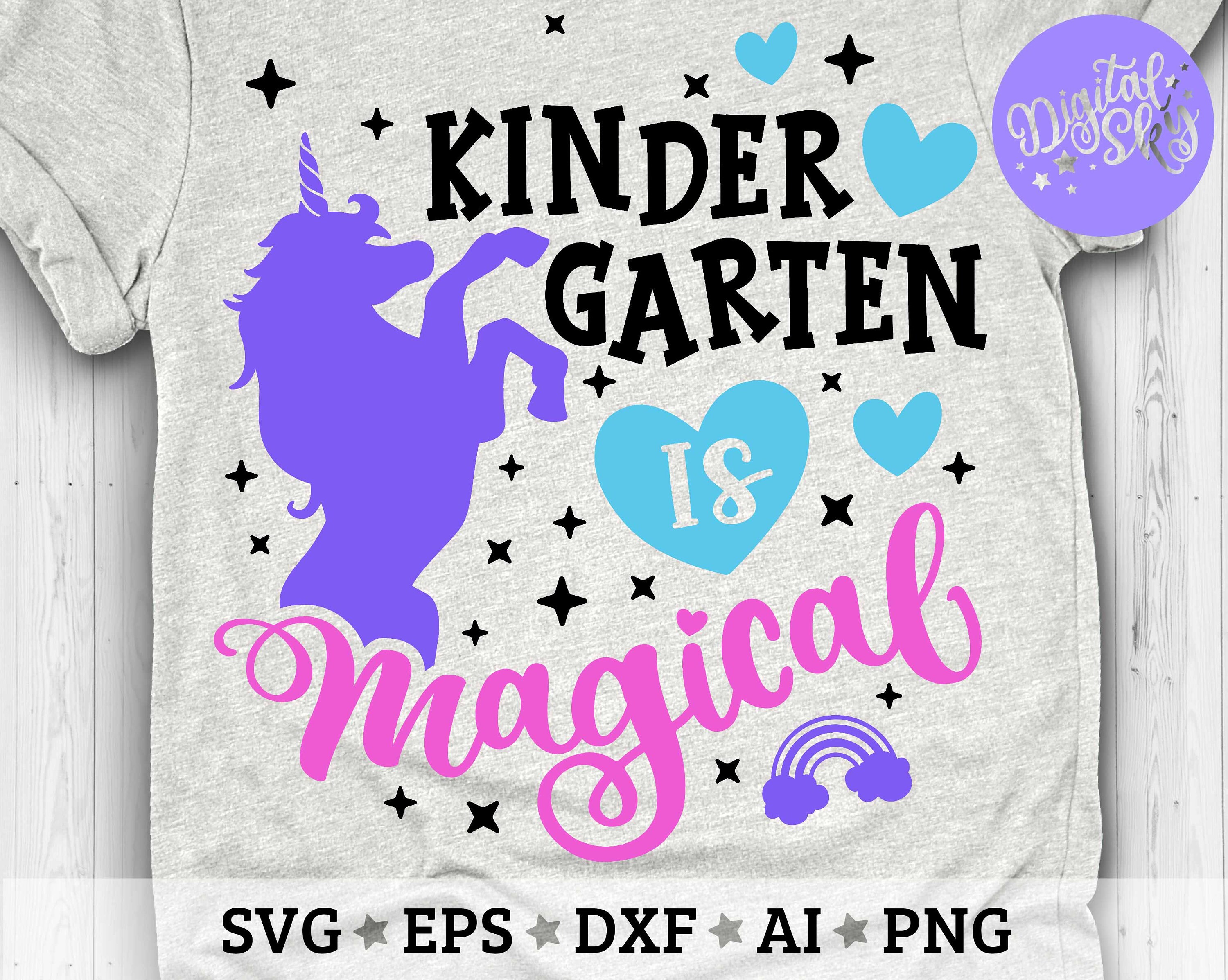Kindergarten is Magical Svg Kindergarten Unicorn Svg Unicorn | Etsy
