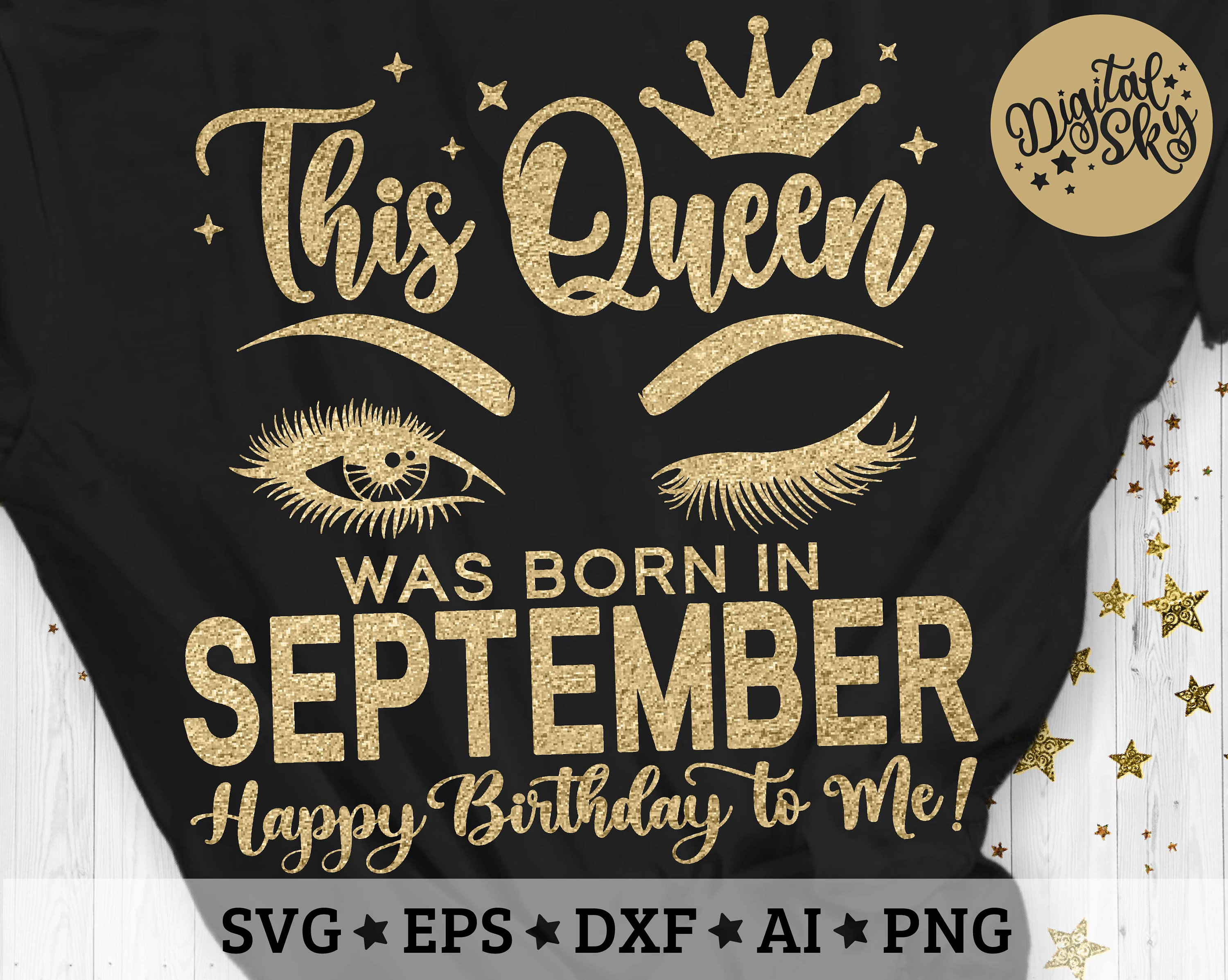 This Queen Was Born in September Svg September Queen SVG - Etsy