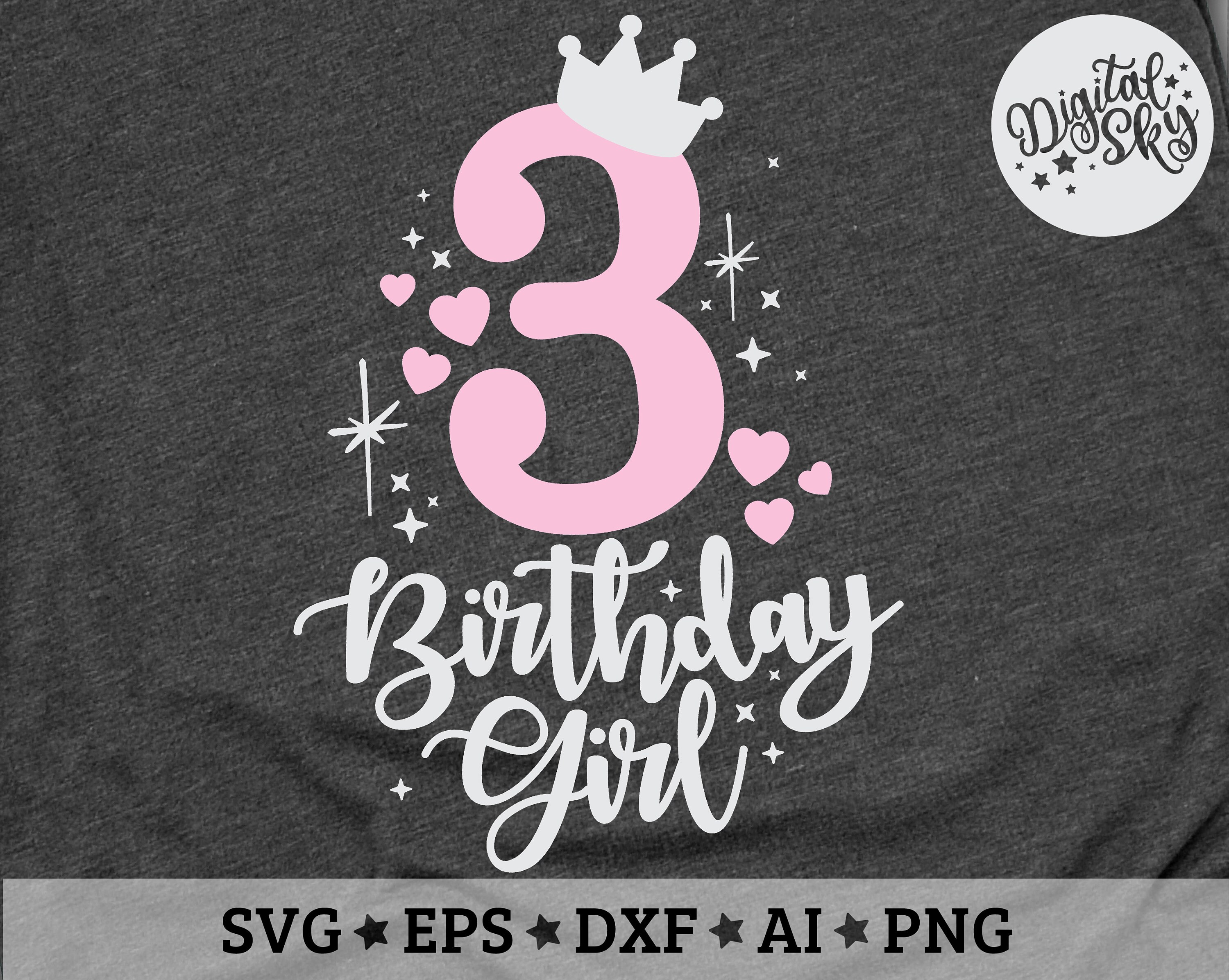 Three Birthday Svg Third Birthday Svg 3rd Birthday Svg - Etsy Canada