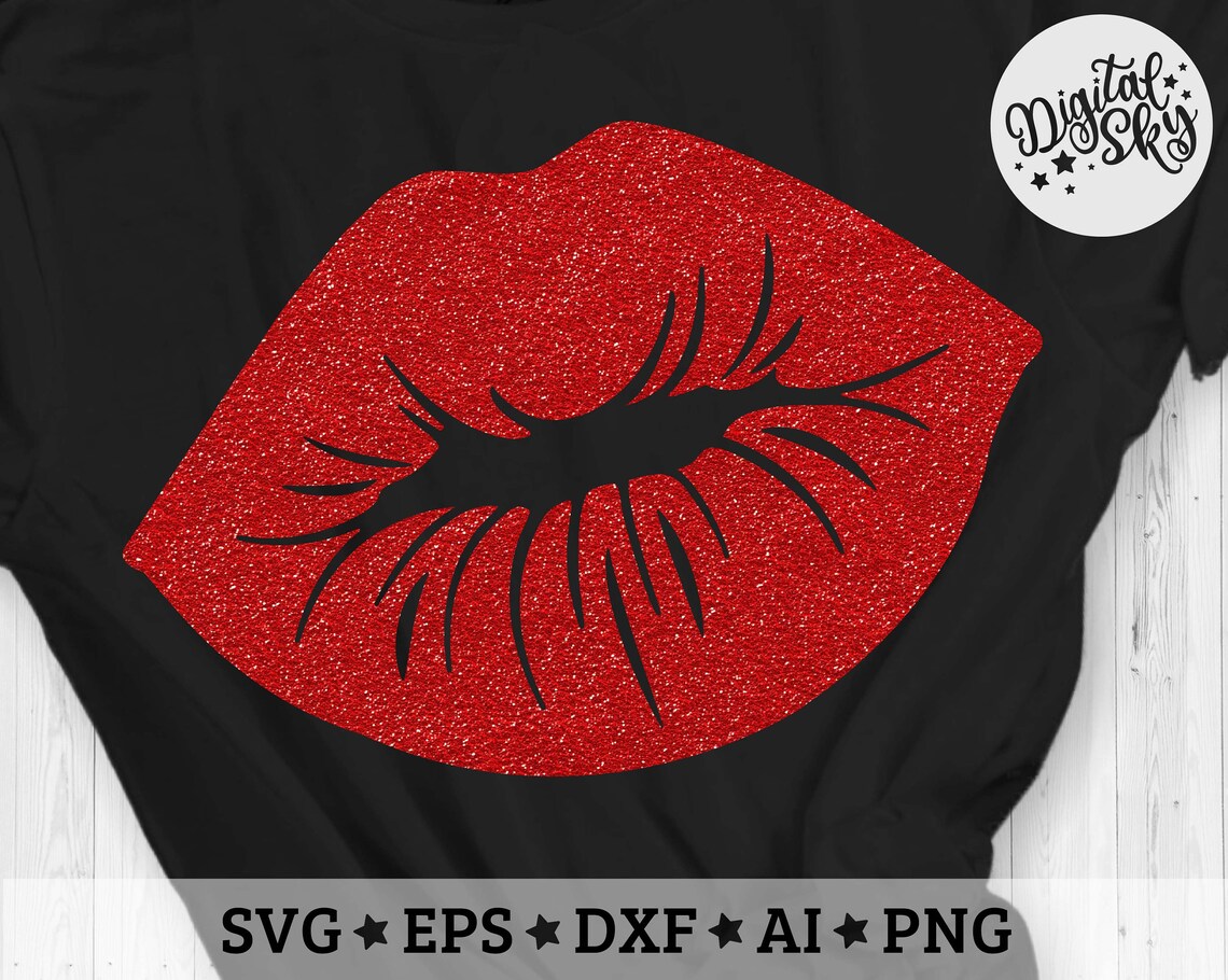 Kiss Lips Svg Love Kiss Svg Kiss Svg Valentine Day Svg Cut - Etsy