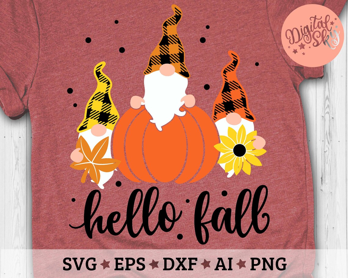 Hello Fall Svg Pumpkin Gnomes Svg Autumn Fall Gnome Svg - Etsy